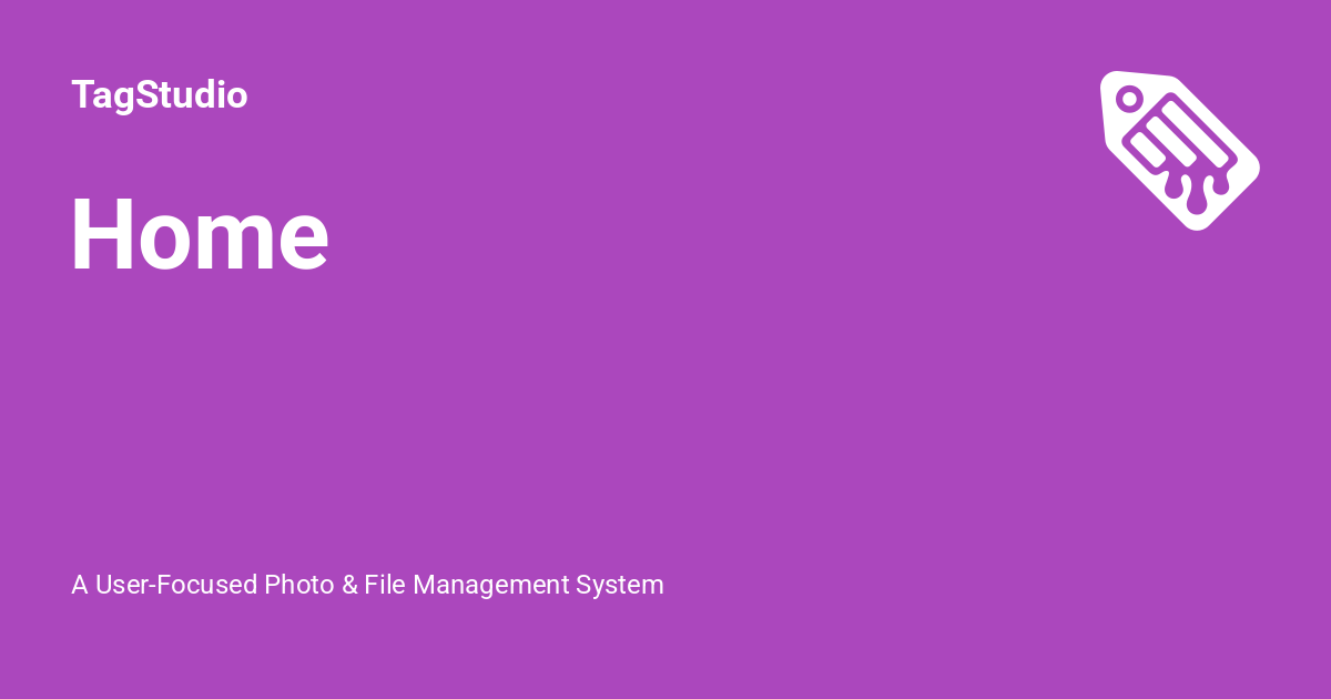 Home - TagStudio